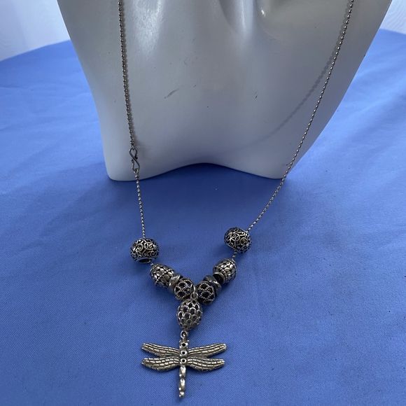 Pandora | Jewelry | Pandora Silver Dragonfly Charm Necklace | Poshmark